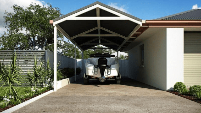 How To Attach Gable Roof Carport On Side Of House: Step-by-Step DIY ...